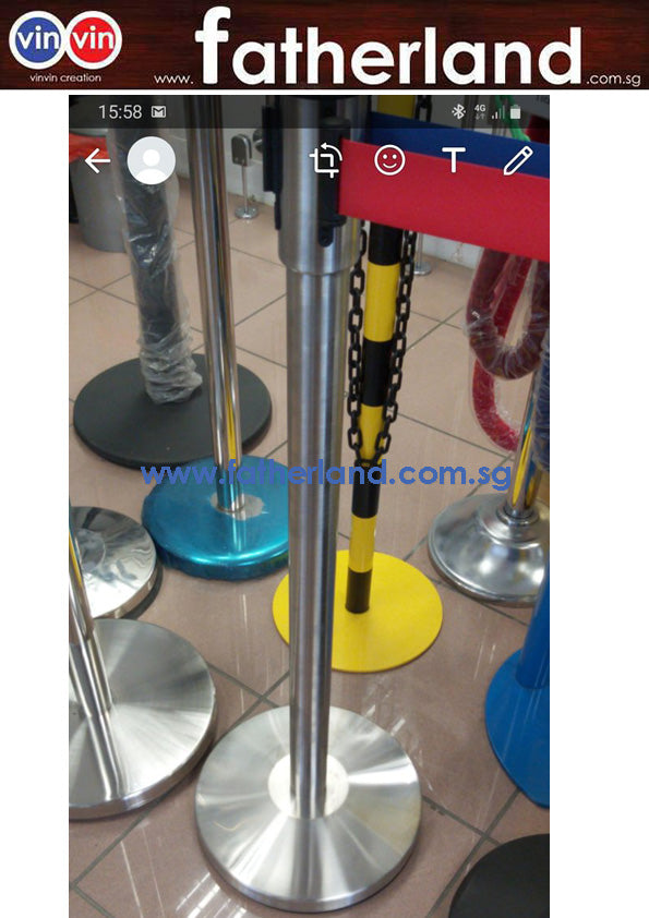 Queue Pole stand Red belt - www.fatherland.com.sg