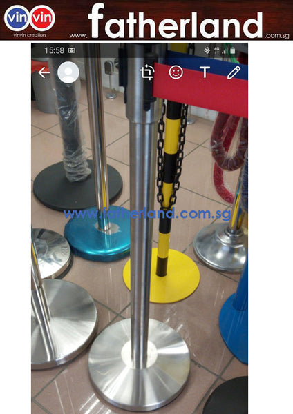 Queue Pole stand Red belt - www.fatherland.com.sg
