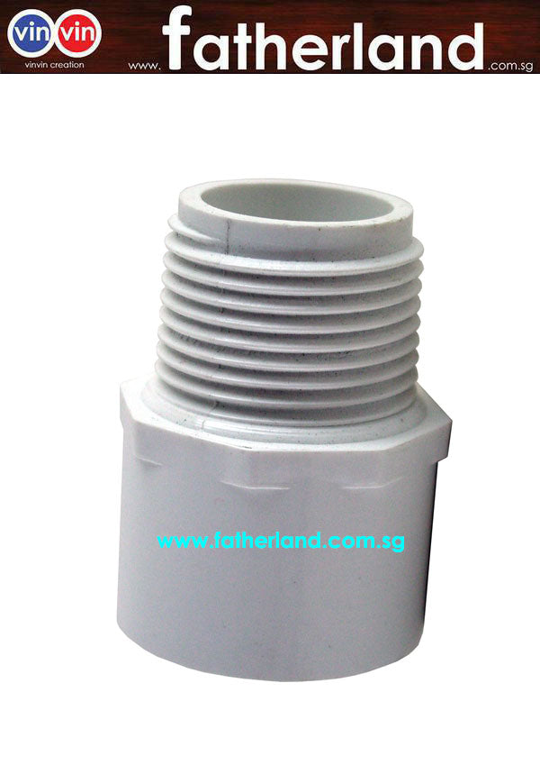 PVC MALE VALVE SOCKET 15MM WHITE - www.fatherland.com.sg
