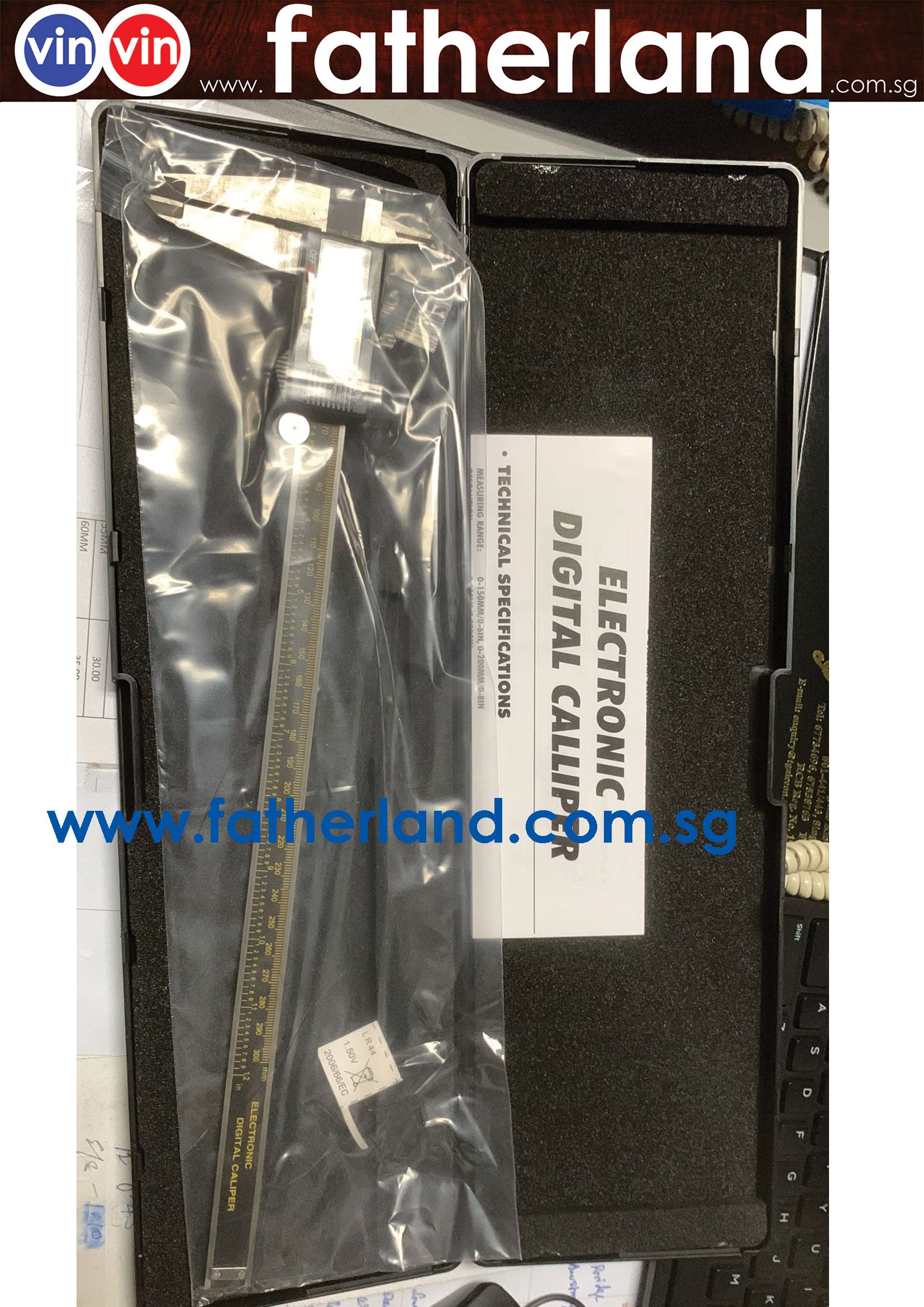 Digital Vernier Caliper 300mm - www.fatherland.com.sg