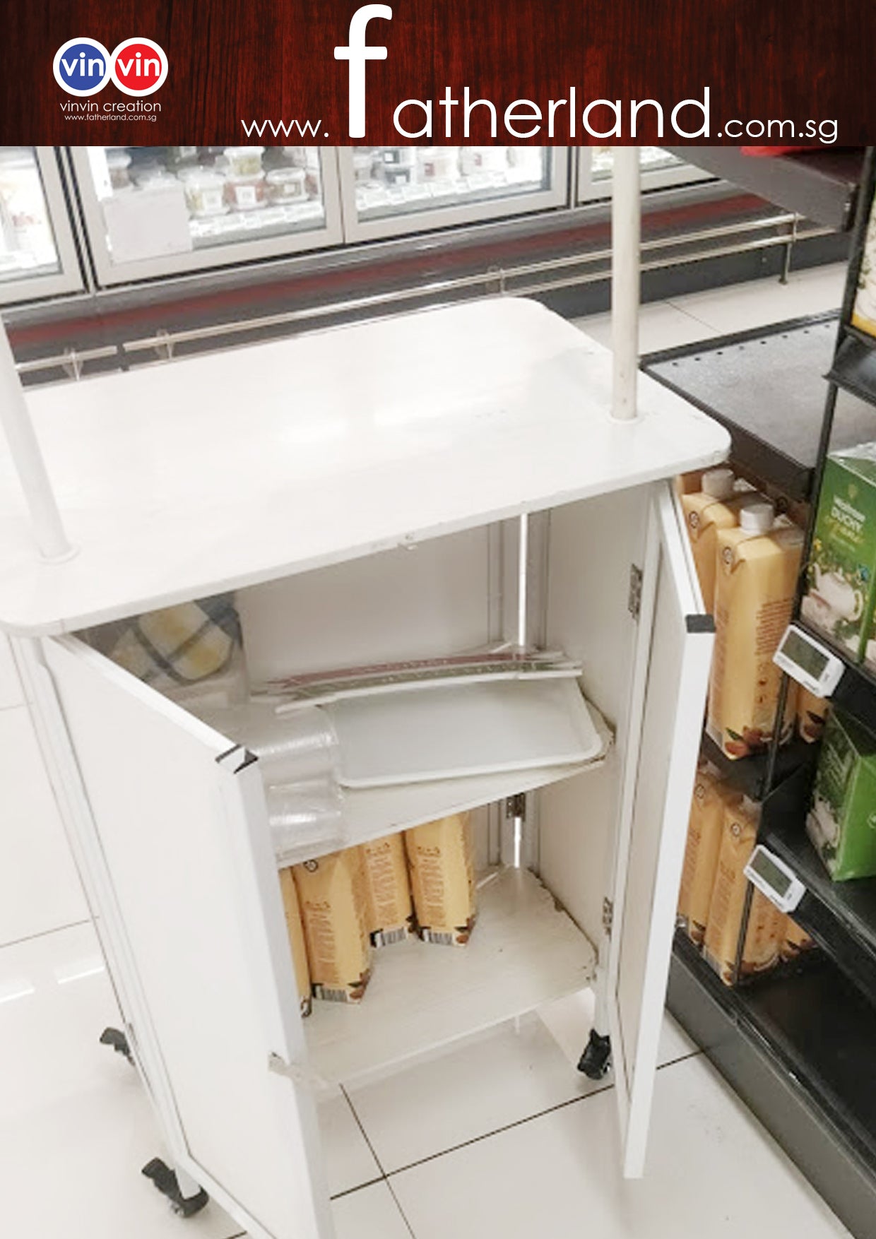 Mobile Promotion Counter -Large VIN-STL series - www.fatherland.com.sg