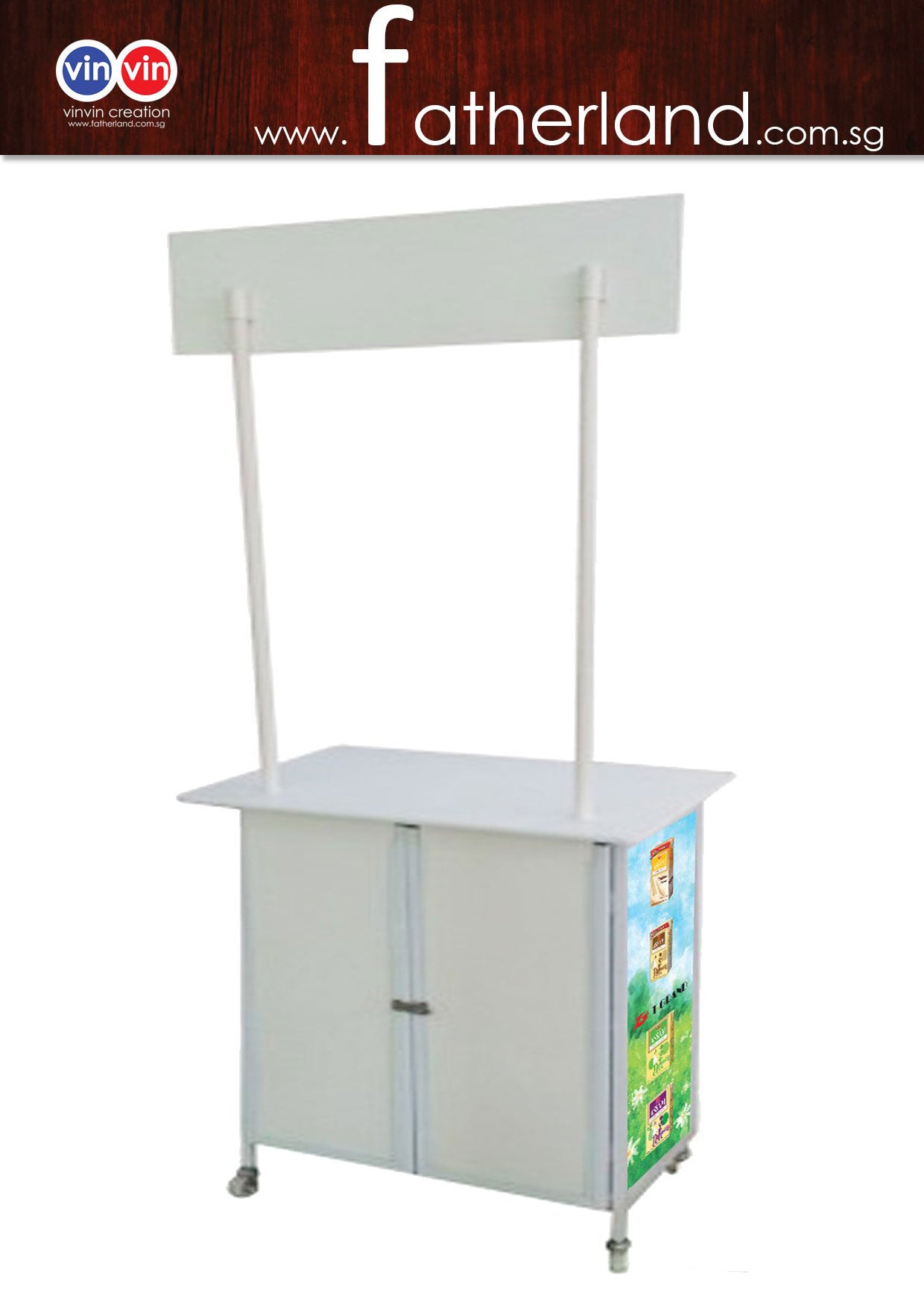 Mobile Promotion Counter -Large VIN-STL series - www.fatherland.com.sg
