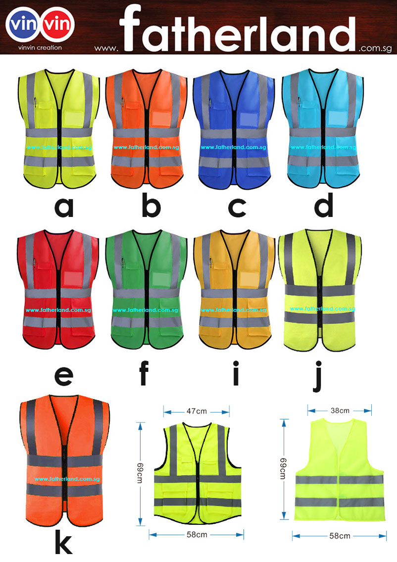 Safety Reflective Vest with logo Prinitng Green ( CUSTOM MADE ) - www ...