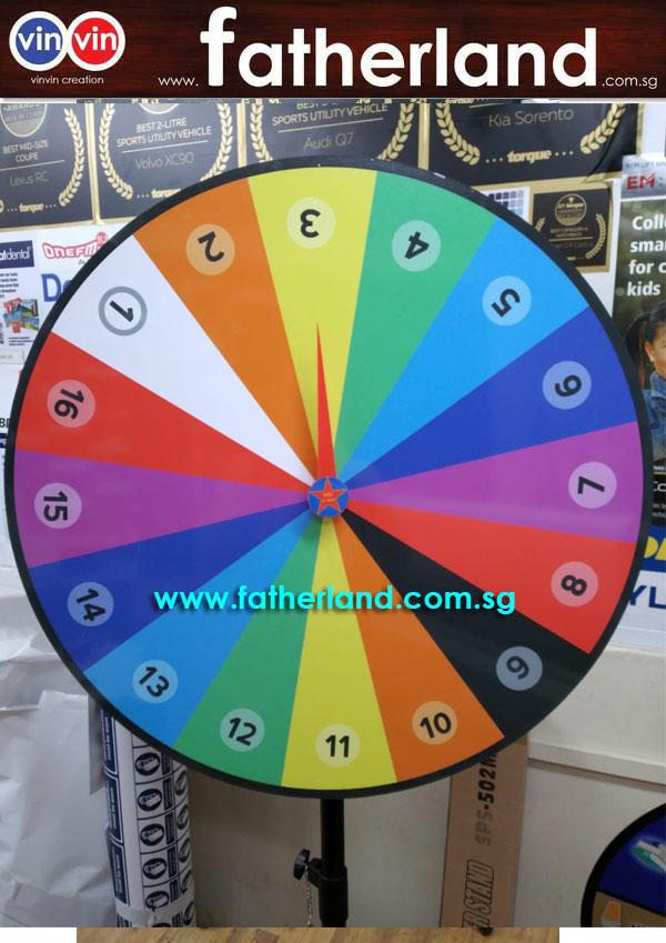 WHEEL OF FORTUNE 1200MM GIANT WHEEL PORTABLE WITH 36 CLICKER - www ...